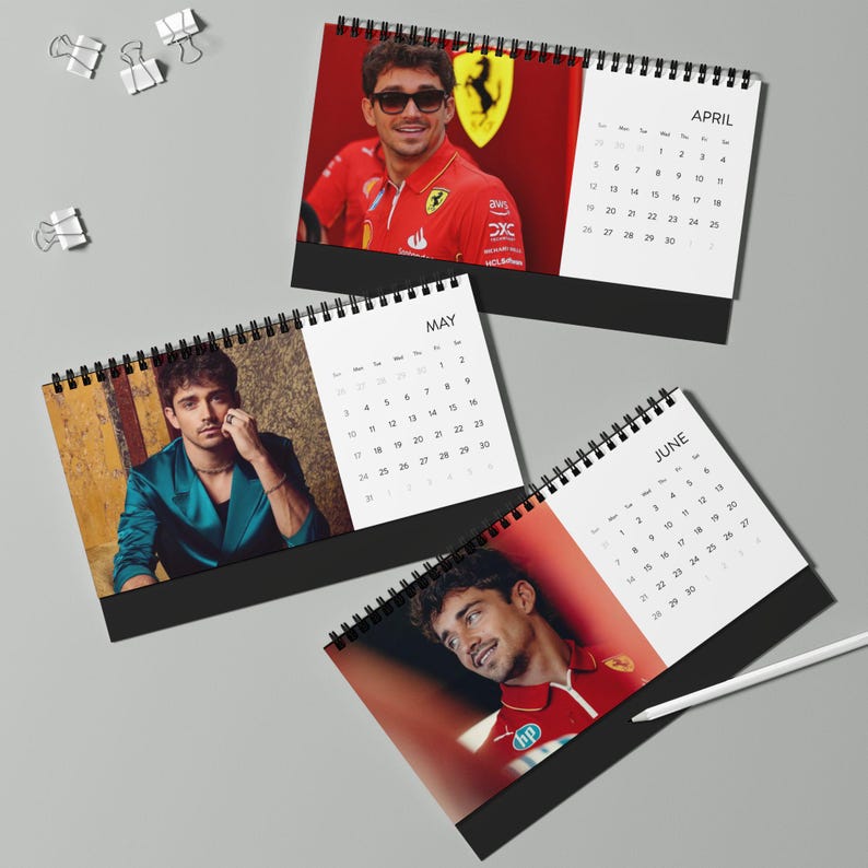 Charles Leclerc - 2026 Desktop Calendar - Etsy
