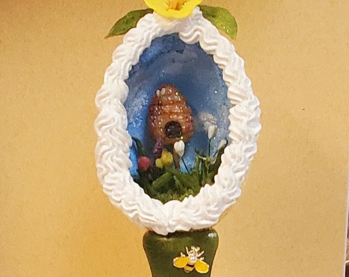 1 Panoramic Sugar Easter Egg #115 Med 6"x4"order by 4/11 - Etsy