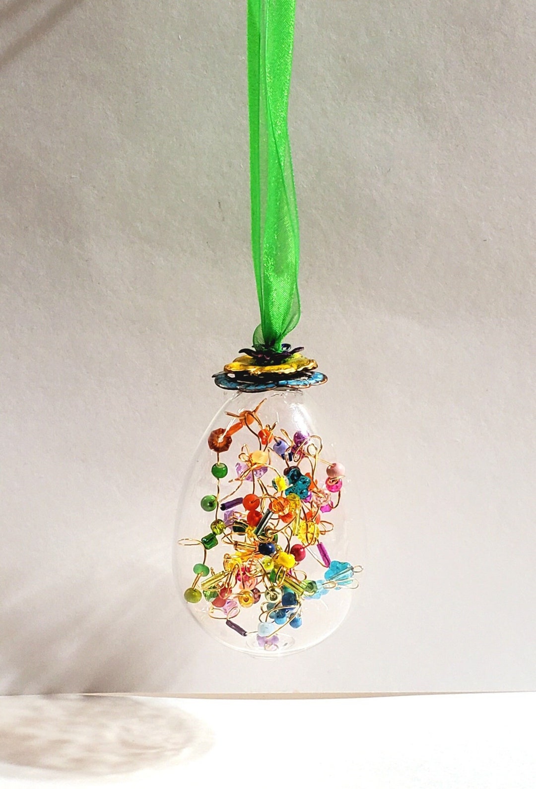 Glass Easter Egg Ornament 6 Different Choices - Etsy