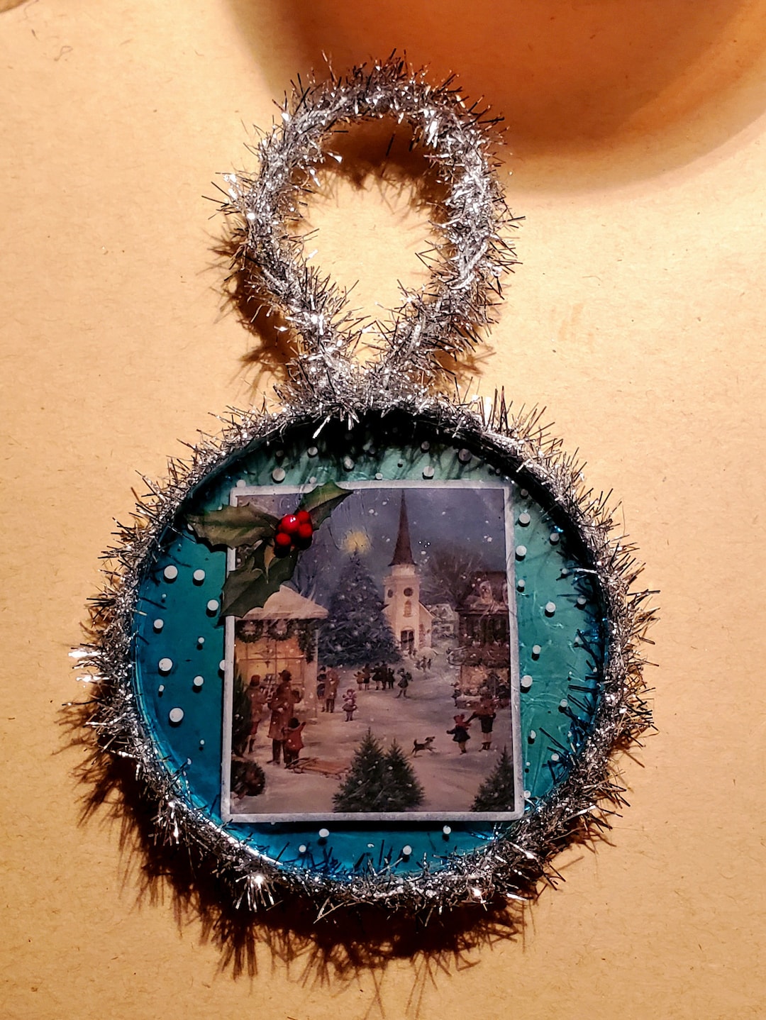 Vintage Look Church Christmas Ornament - Etsy
