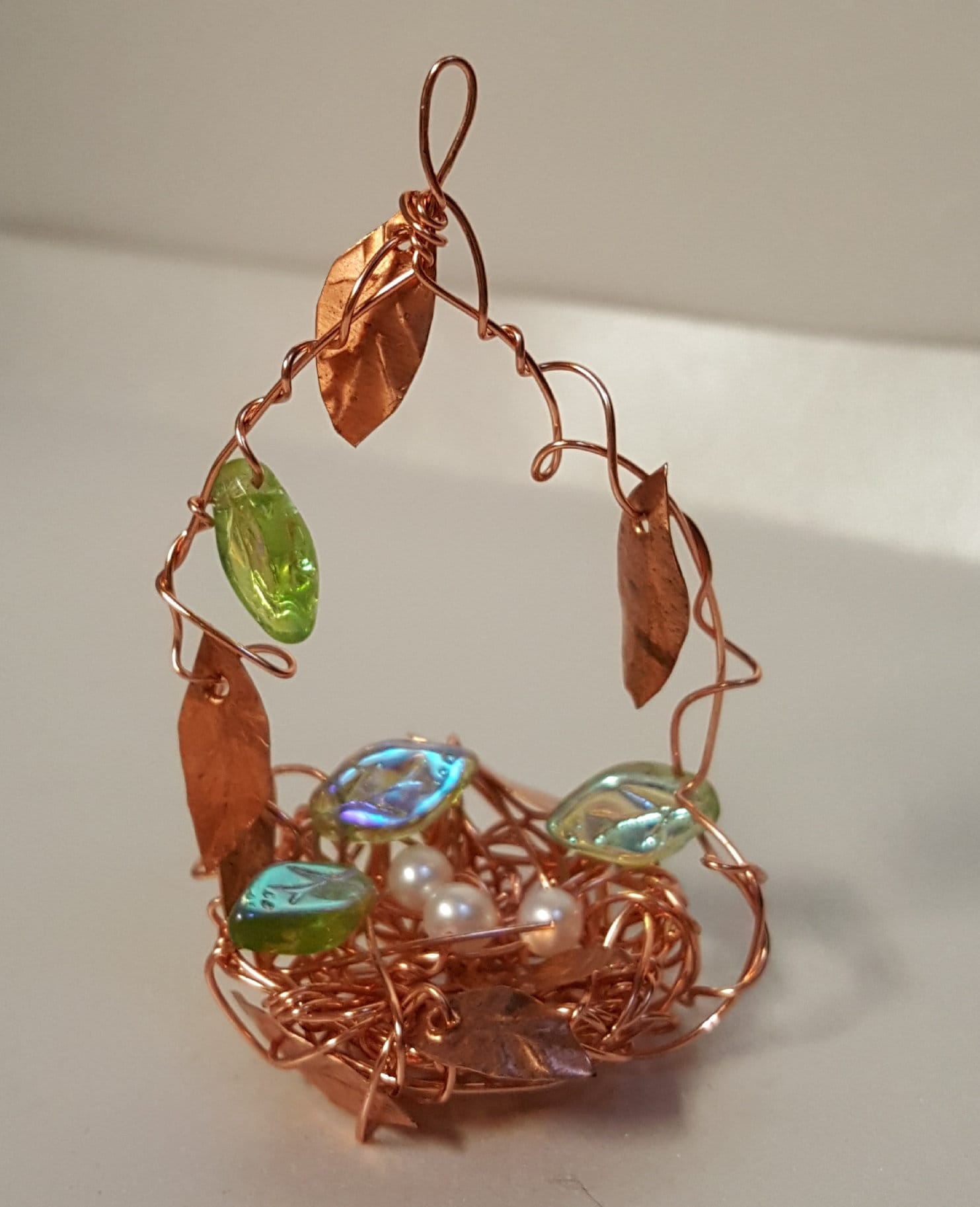 Spring Birds Nest Pendant - Etsy