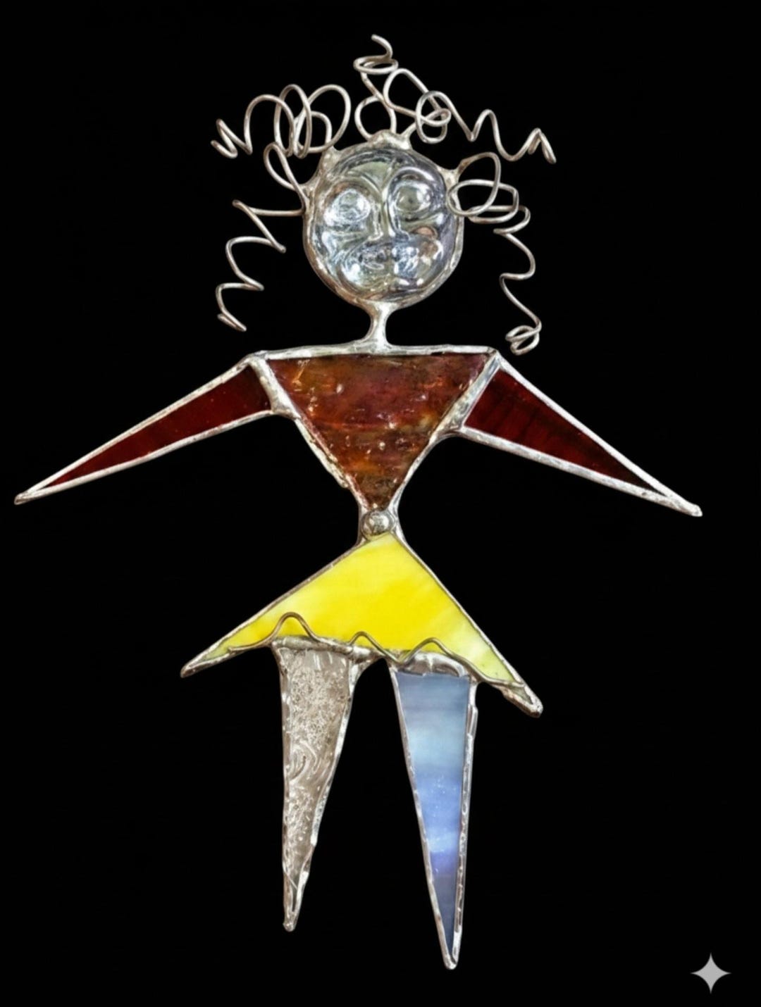 Abstract Stained Glass People Suncatcher - Etsy