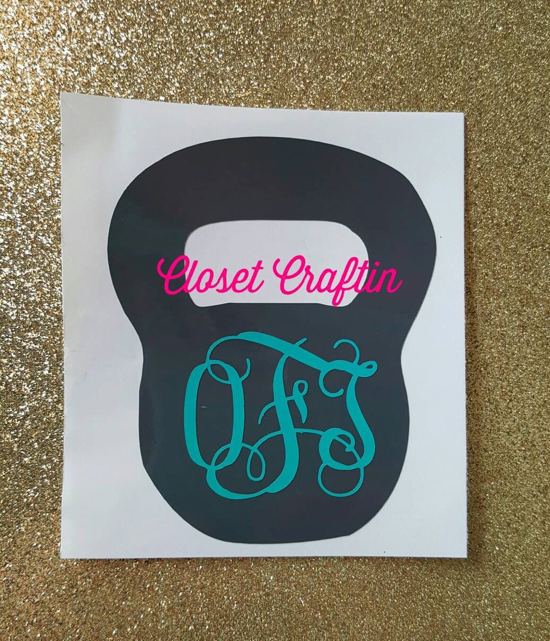 Kettle Bell Decal, Kettlebell, Kettle Decal, Bell Decal, Kettle Bell ...