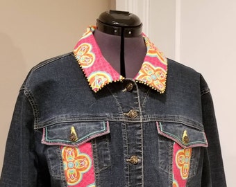 Jean Jacket Embellished - Etsy
