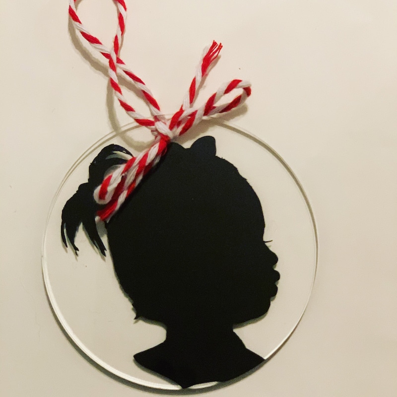 Silhouette Ornament - Etsy