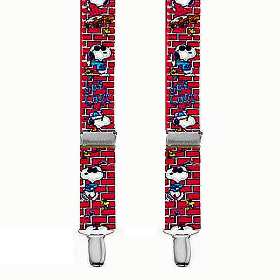 SNOOPY as JOE COOL on Red 3 Adult Sizes for Better Fit 1 1/4 Width ...