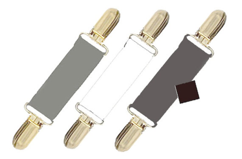 DRESS CLIPS Set of Charcoal..white..medium Gray Gold or - Etsy