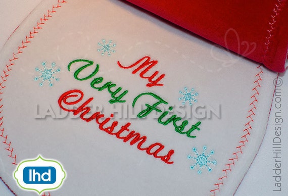 My First Christmas My Very First Christmas Embroidery Design - Etsy