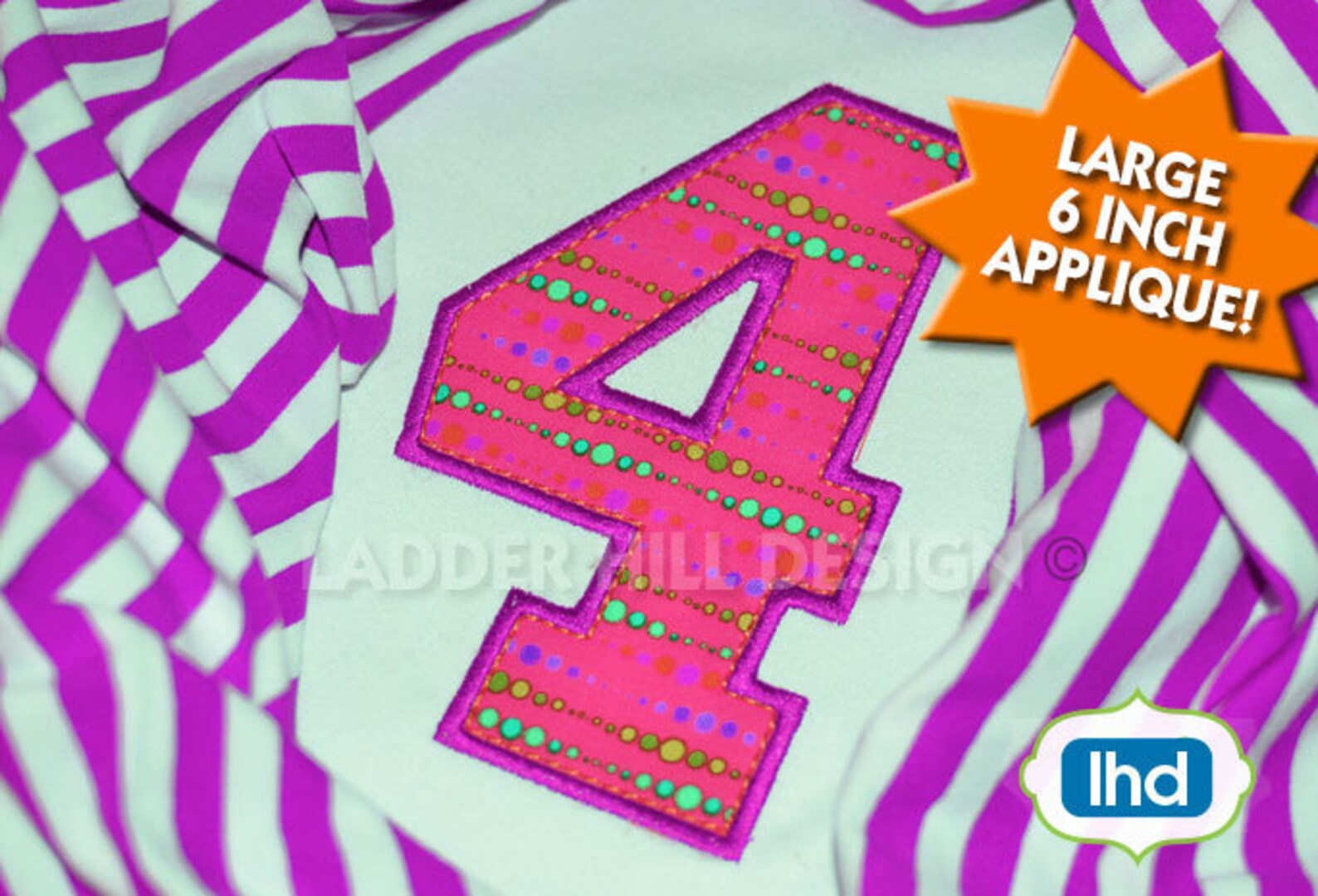 Applique Birthday Number Set Number Applique Design | Etsy