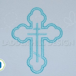 Cross Outline Machine Embroidery Design Embroidery Designs - Etsy