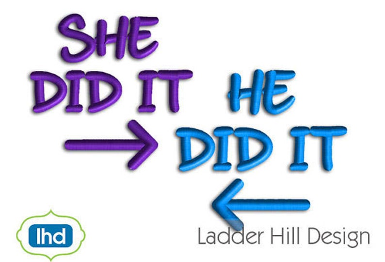 She Did It He Did It She Did It He Did It Twin Set | Etsy