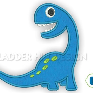 Dinosaur Applique Embroidery Brontosaurus Dinosaur Applique Machine ...