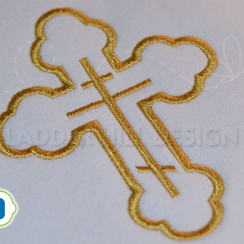 Colorful Cross Machine Embroidery Design - Etsy