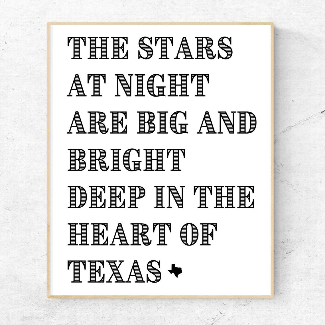 Deep in the Heart of Texas | Printable Frame Art Print | Wall Décor ...