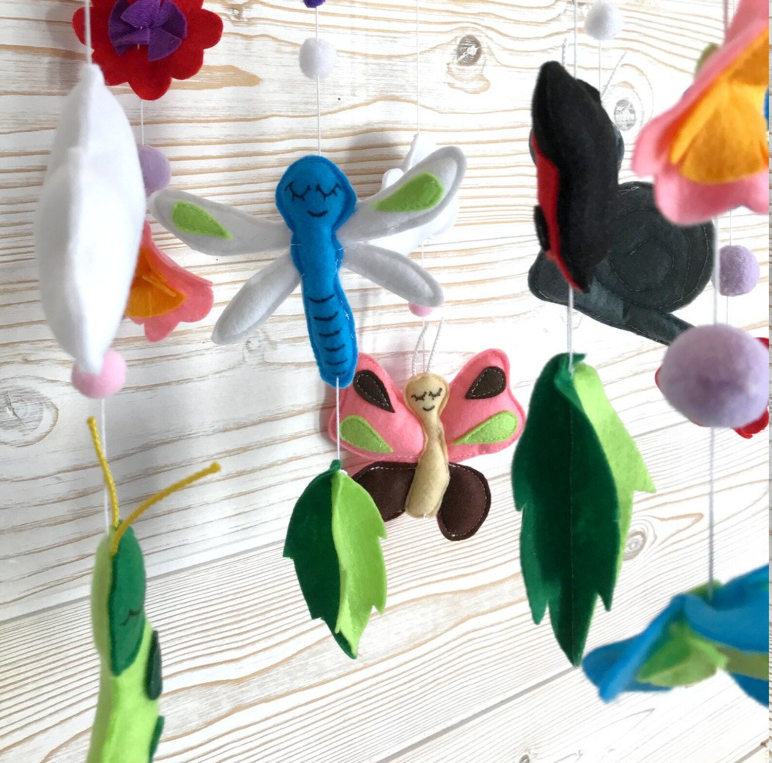 Mobile Baby My Little Insects Cradle Suspension Deco Baby - Etsy