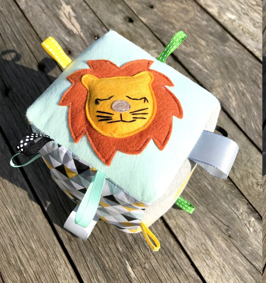 Baby Manipulation Toy, Grasping Cube, Fabric Cube, Different Textures ...