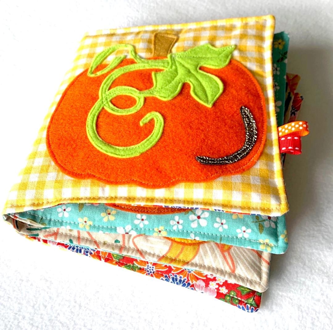 Baby Fabric Book, Quiet Book, Fabric Book With Contrasting Images, Baby ...