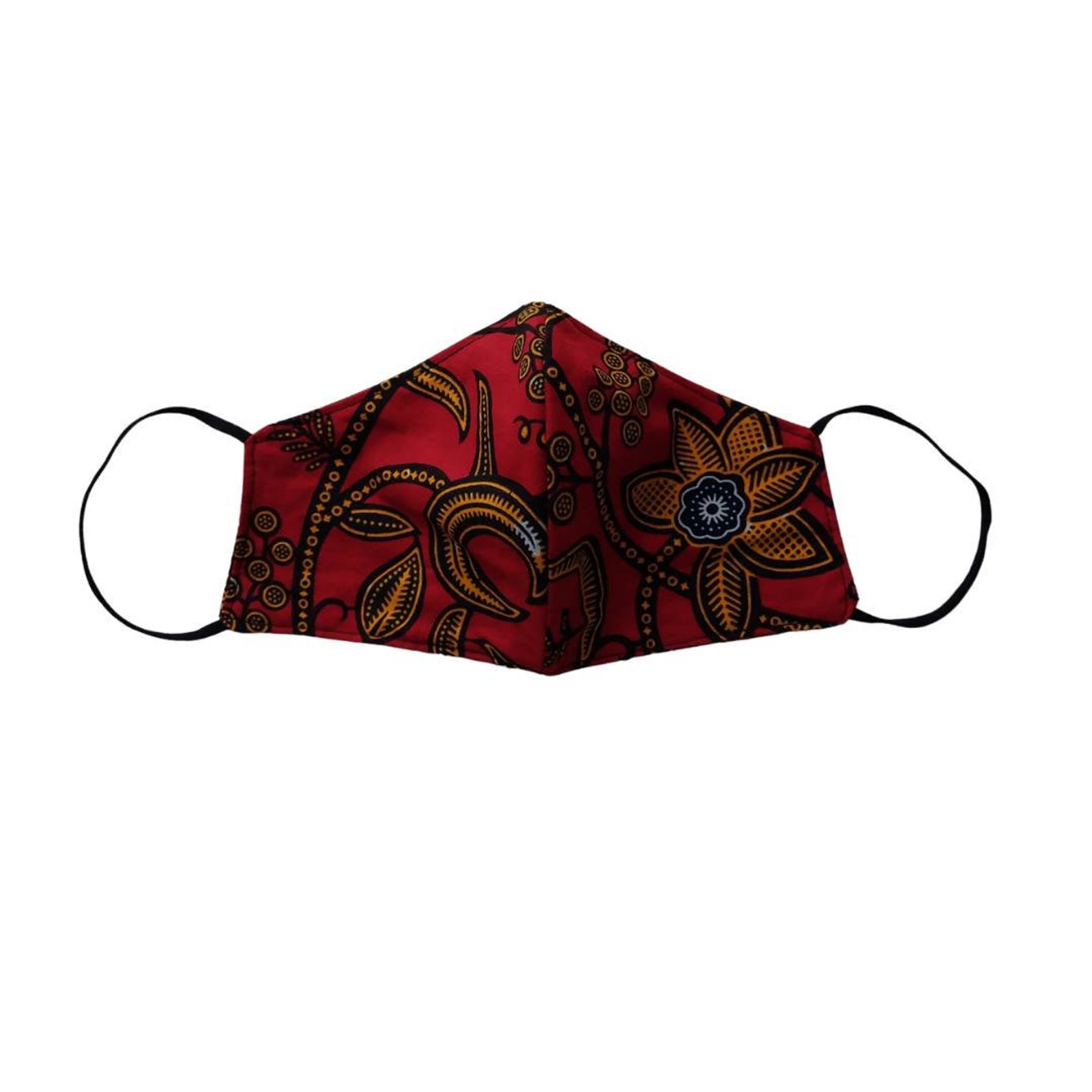 5 Sets African Print Handmade Face Masks Reversible & Washable 100% ...