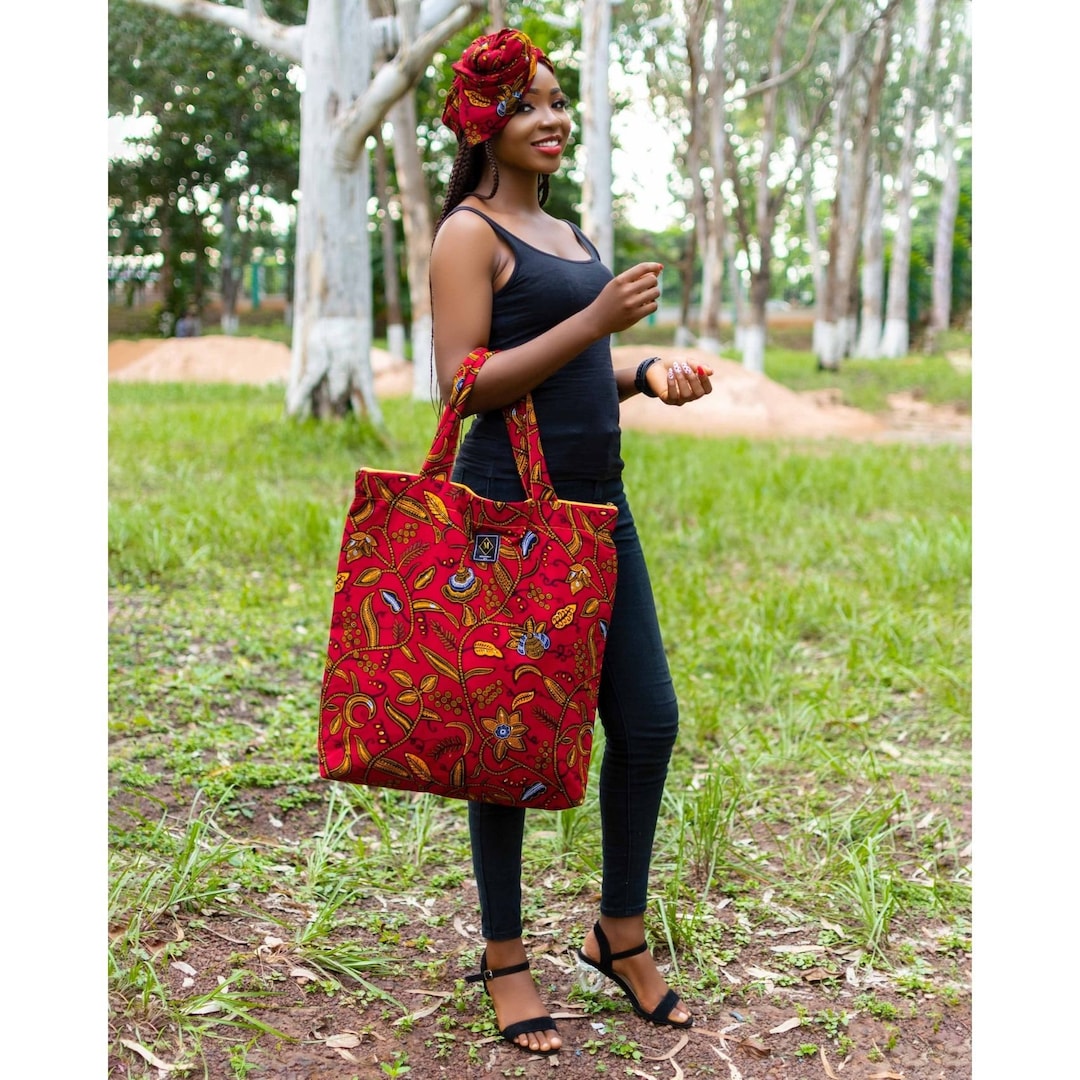 African Prints Ankara | Nkpuruoma Extra Large Tote Bag | Ankara Style ...