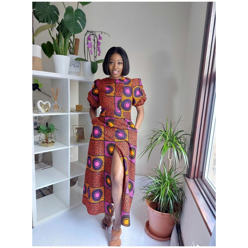 Pink African Dress - Etsy