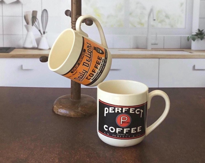 Vintage 1995 Yesteryear by Westwood Set of Coffee Mugs, Retro Coffee ...