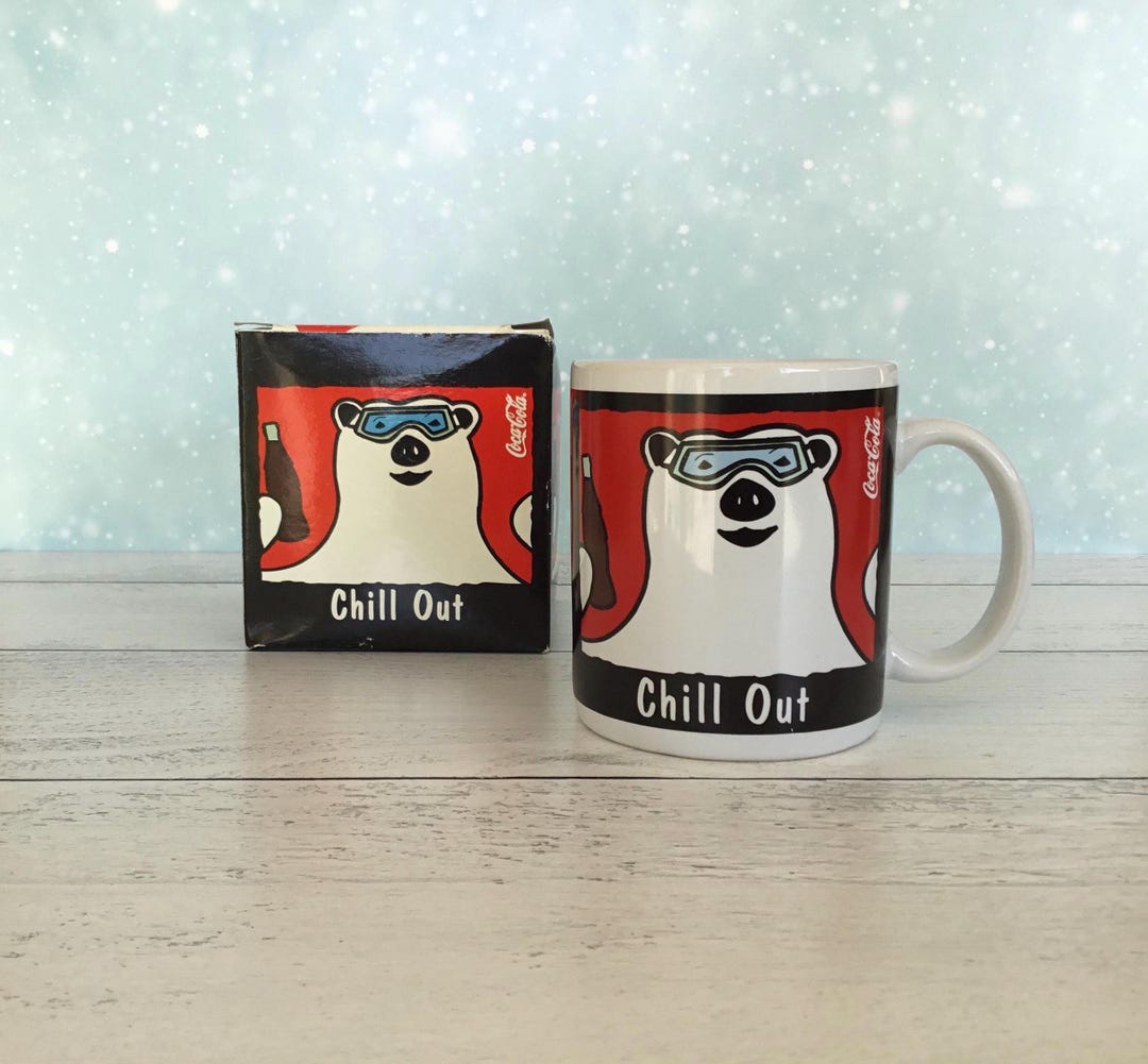 Vintage Dakin Coca-cola Polar Bear Mug in Box, 1995 Chill Out ...