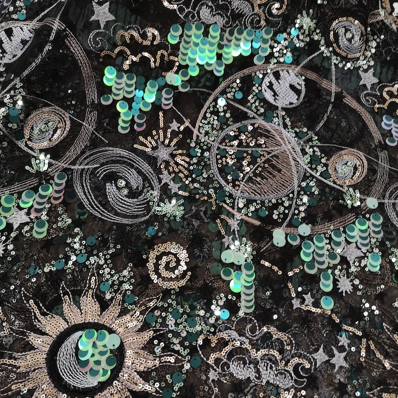 Sequin Dress Moon Stars - Etsy UK