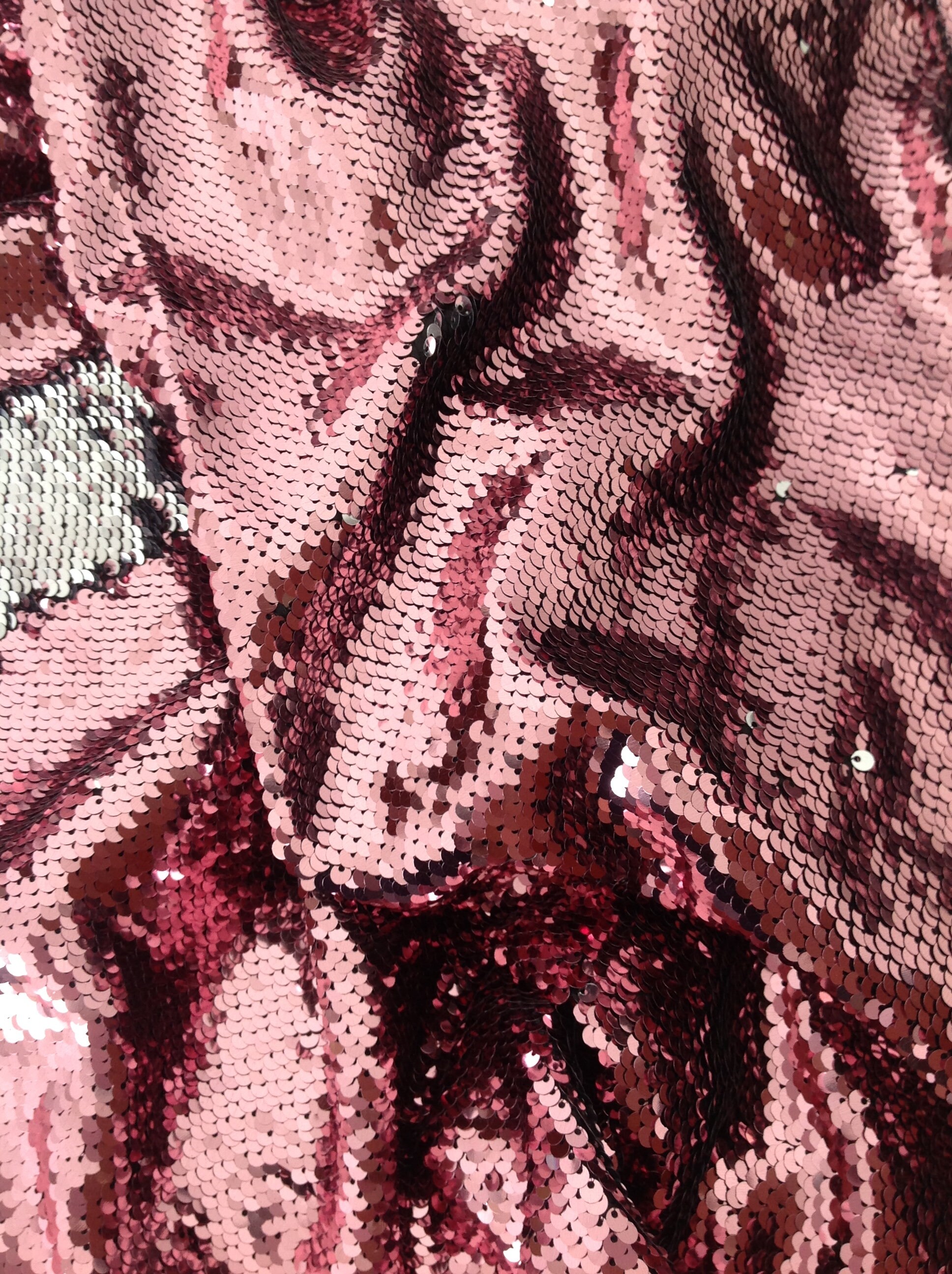 1 Yard Pink/Silver Mermaid Sequin FabricMermaid Sequin 2-Tone | Etsy