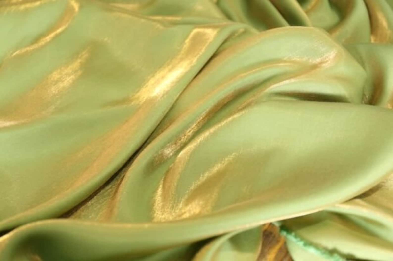 1 Yard Gorgeous Iridescent Cotton Silk Fabric,soft Smooth Well Drap ...