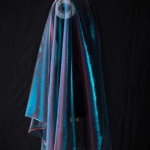 1yard Iridescent Cloak Fabric,2way Stretch Soft Smooth Fanric,hollow ...
