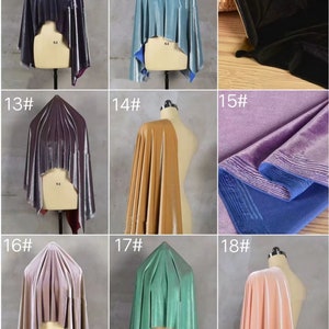 4way Stretch Iridescent Velvet Fabric,soft and Smooth Well Drap Velvet ...