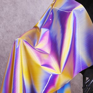 Half Yard Rainbow TPU Fabric,soft Iridescent Tpu,casual Wear,jackets ...