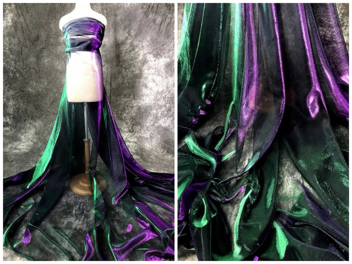 1yard Iridescent Glowing Fabric2way Stretch Soft Smooth Magic - Etsy