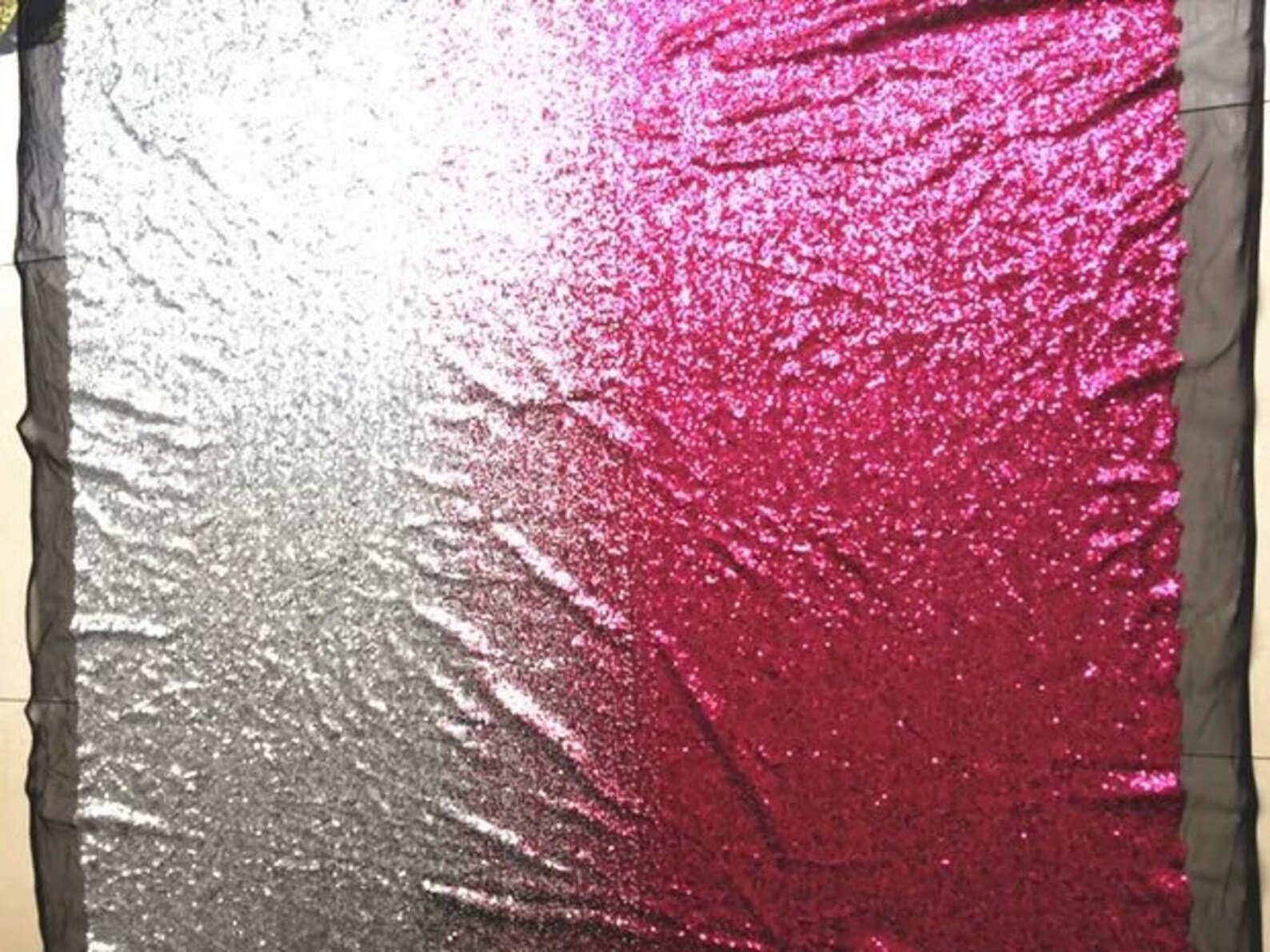 1 Yard Gradient Sequin Fabric,blue Shiny Fabric,sequin Dress Fabric ...