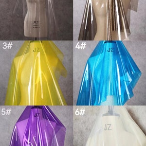 Half Yard Transparent TPU Fabric,soft Clear Tpu,casual Wear,jackets ...