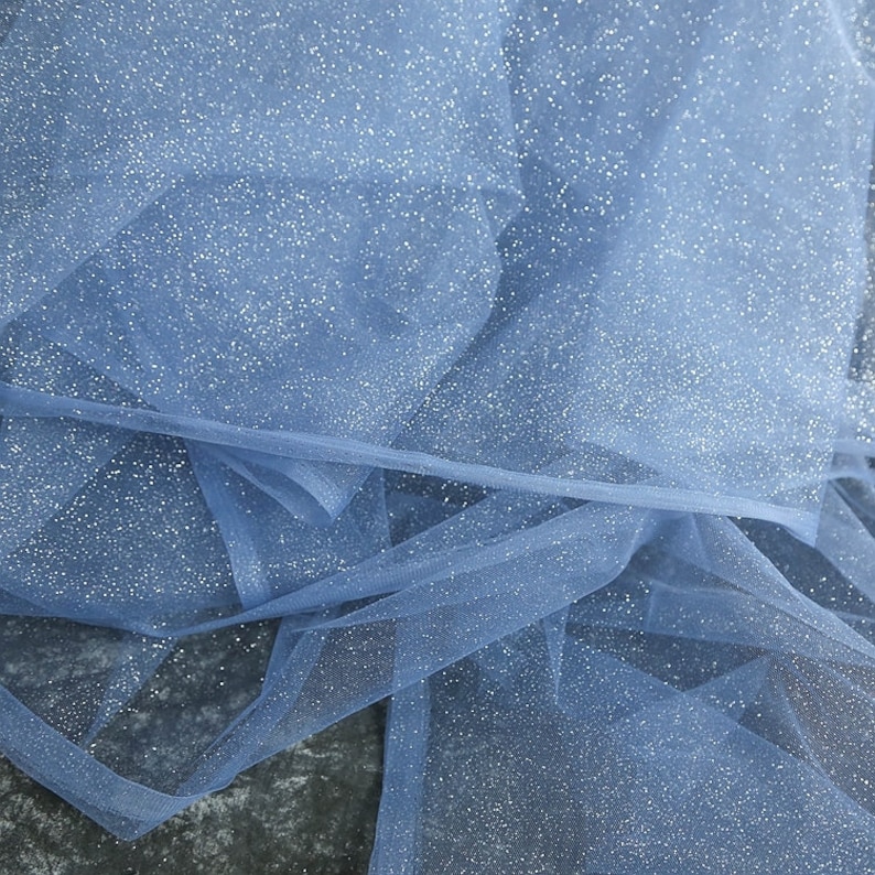 1yard Shiny Glitter Tulle Fabric,sparkle Fabric With Shimmer,bridal ...