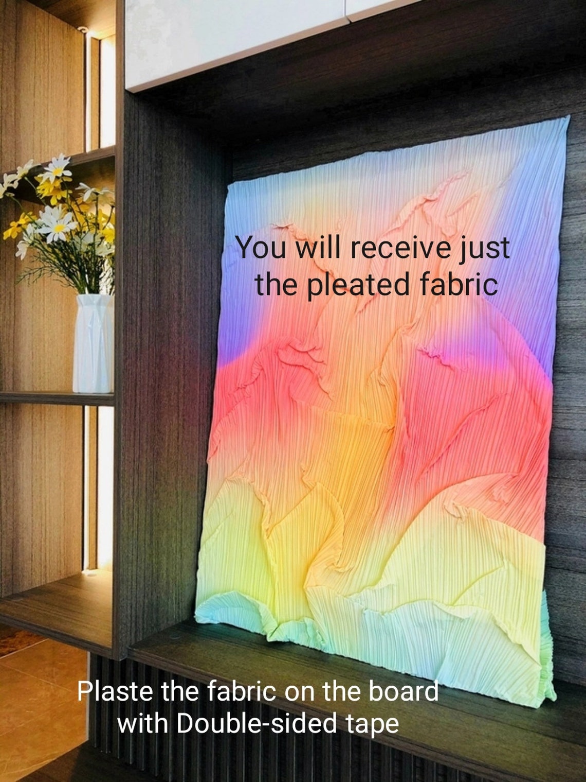 1Yard Rainbow Pleated FabricFold Background FabricRuff Lace | Etsy