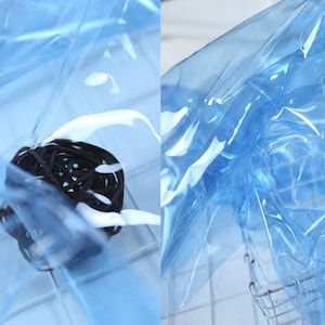 Pink Transparent TPU Fabric,clear Blue PVC Fabric,easy Do Shape,casual ...