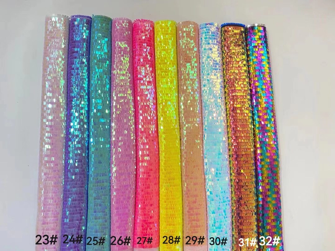 Rectangle Sequin Fabric,3mmx9mm Rectangular Sequin on Mesh,prom Dress ...