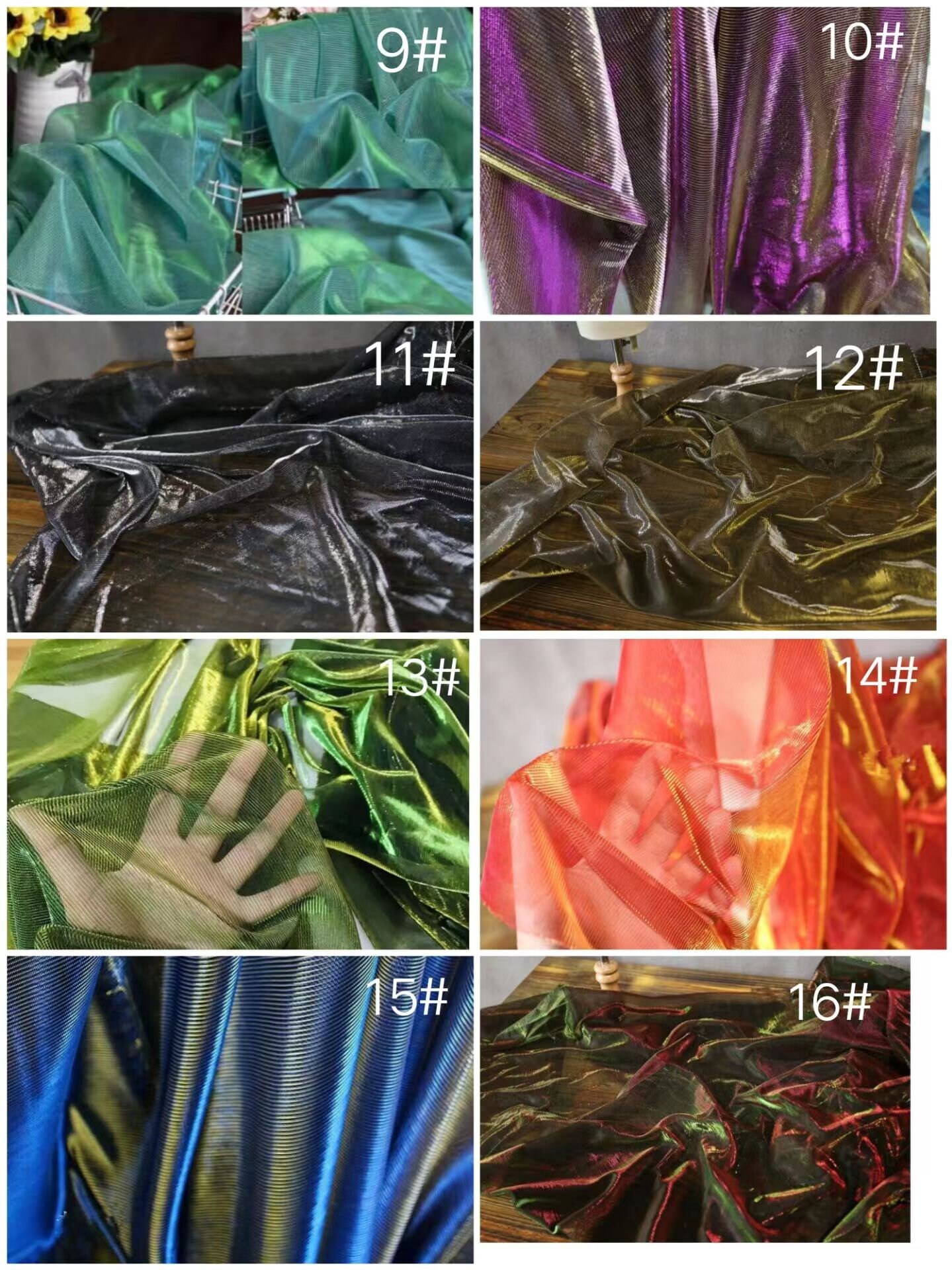 1yard Iridescent Glowing Fabric,2way Stretch Soft Smooth Magic Fabric ...