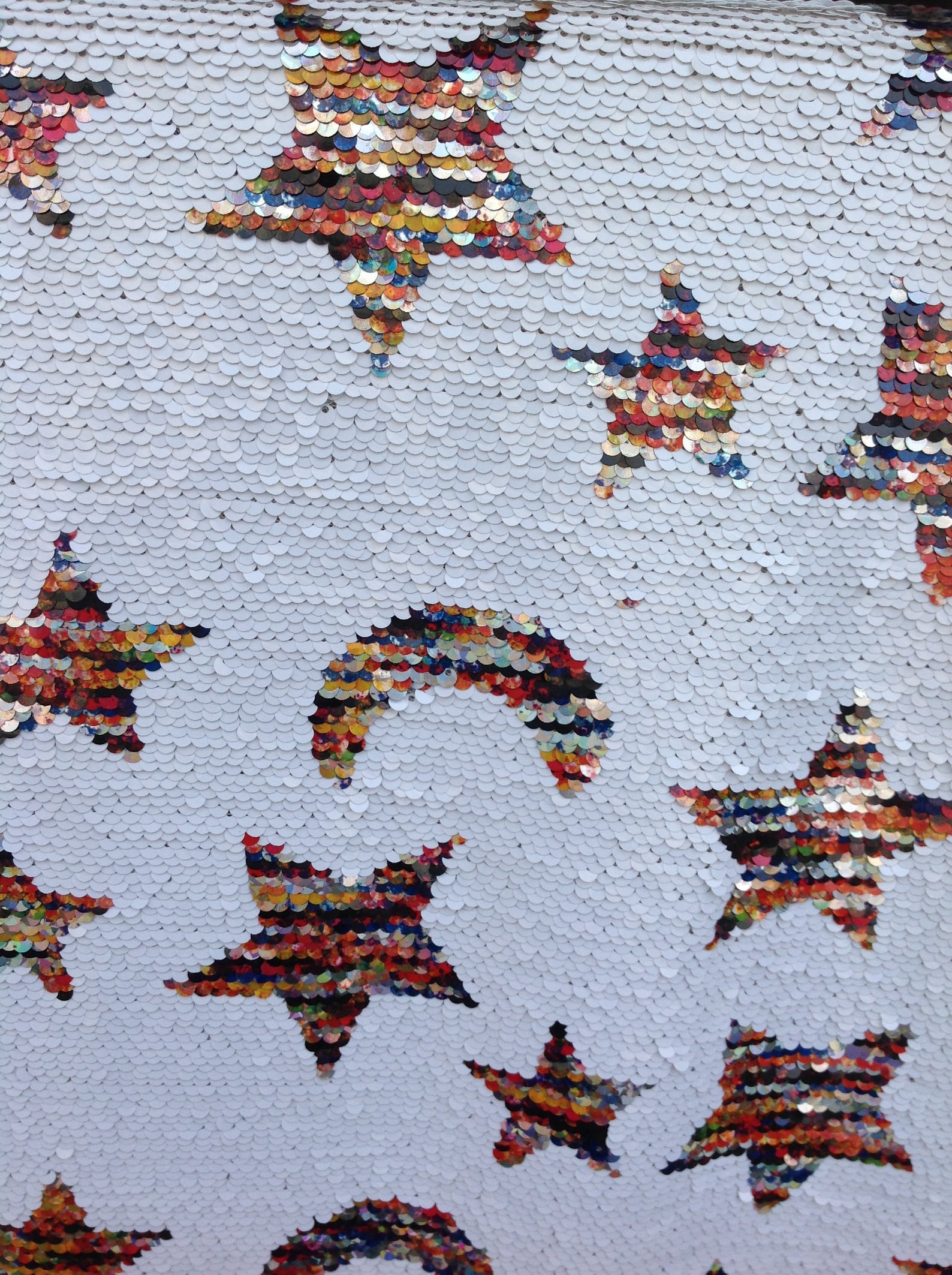 New 1 Yard Stars&moon Flip Sequin Fabricreversible Sequin | Etsy