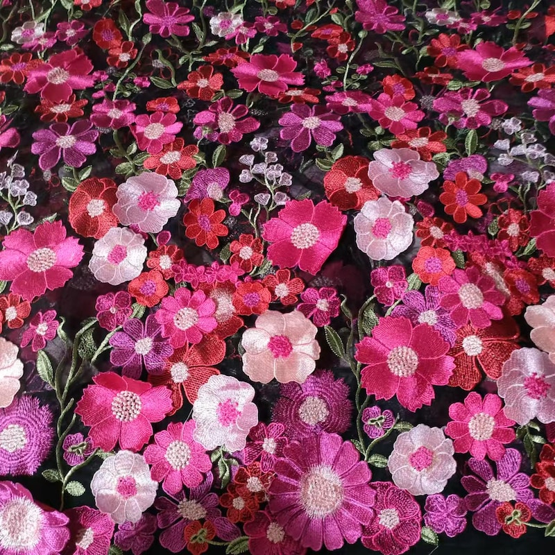 Colorful 3d Flowers Dress - Etsy