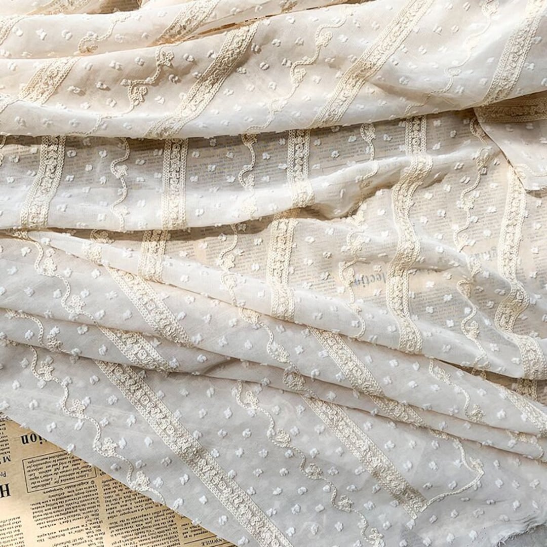 1 Yard 3D Chiffon Flower Lace Fabric,chiffon Tulle Fabric,3d White ...
