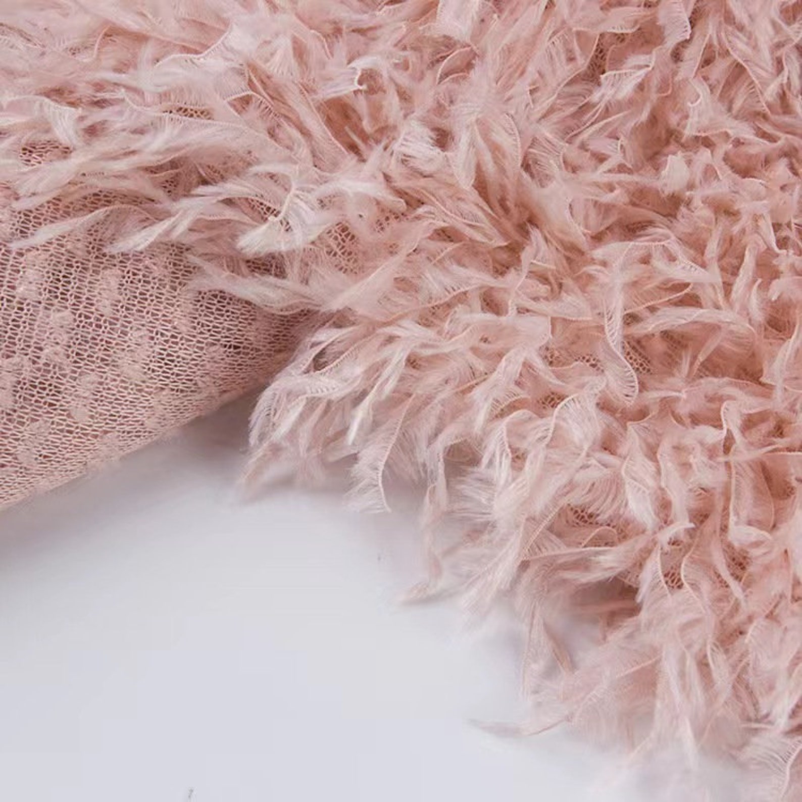 Imitation Feather Lace Fabric,feather Tassel Fabric,velvet Fabric ...