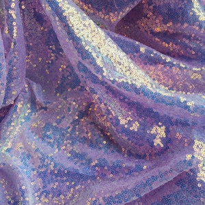 1yard Iridescent Purple Sequin Fabric,holographic Background,glitter ...