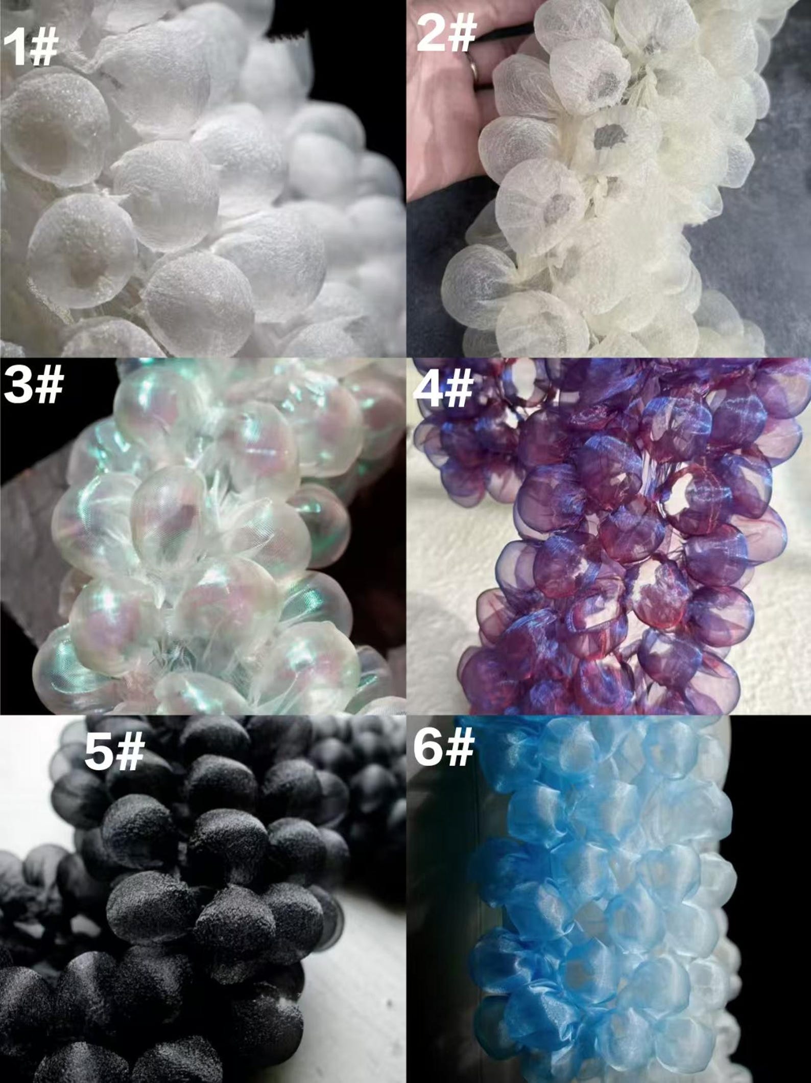 3D Bubble Organza Mesh Fabric,heat Setting Puff Sheer Texture Plump ...