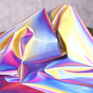 Half Yard Rainbow TPU Fabric,soft Iridescent Tpu,casual Wear,jackets ...