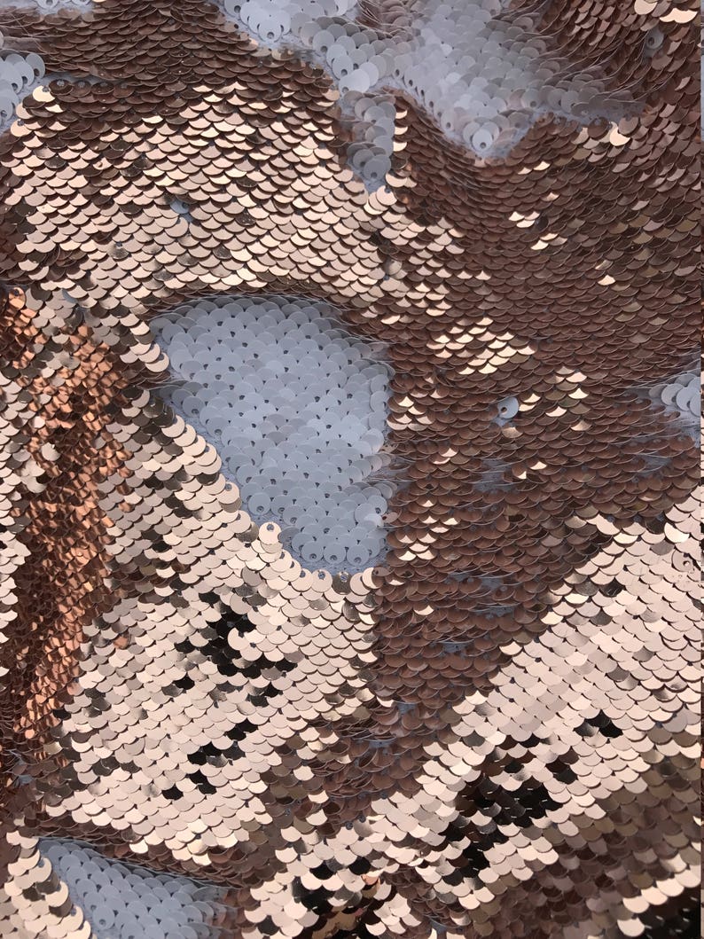 1 yard Flip up Sequin FabricReversible Sequin FabricTwo-tone | Etsy