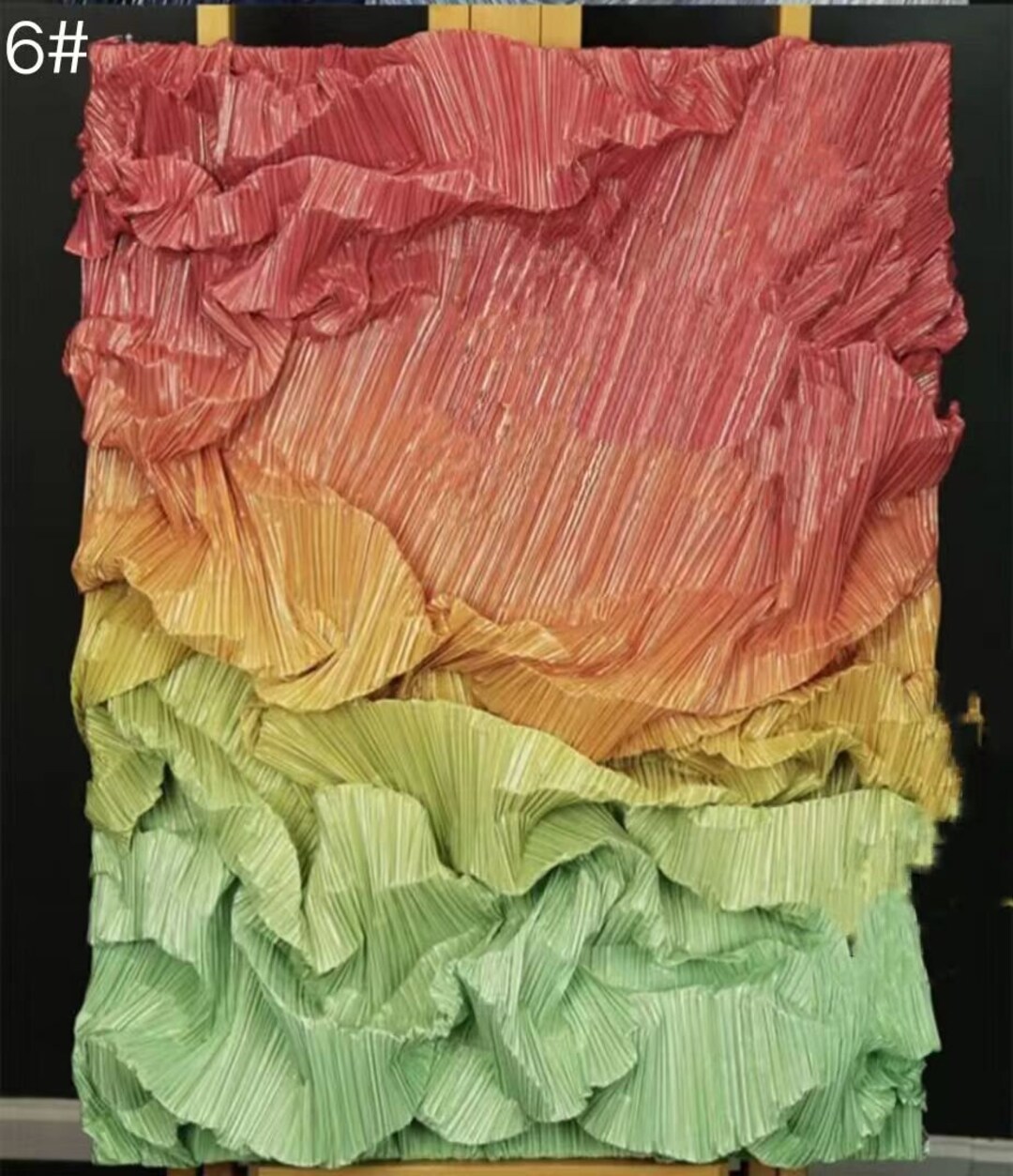 1yard Gradient Fabric Shiny Fabricpleated Stiff Shape Ruff - Etsy