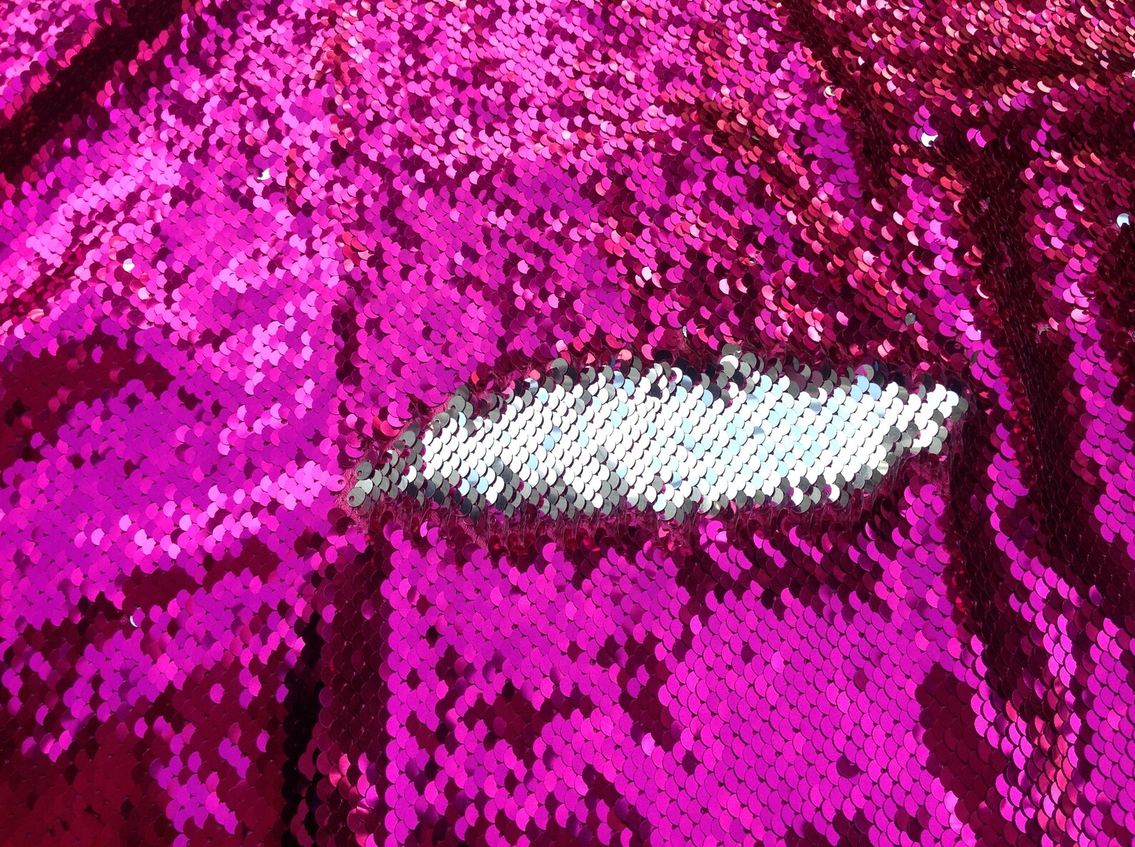1 Yard Flip up Sequin Fabricreversible Sequin Fabrictwo-tone - Etsy